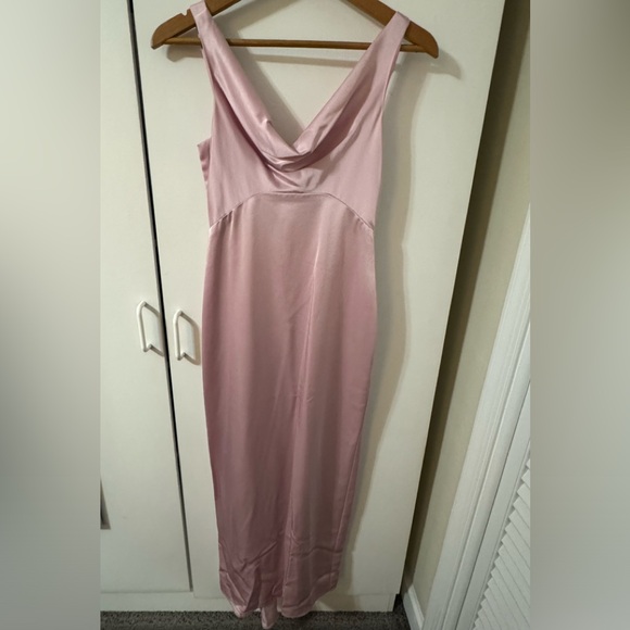 BCBGMaxAzria | Dresses | Bcbg Max Azria Baby Pink Silk Gown Size | Poshmark